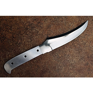 Whole Earth Supply 1095 High Carbon Steel Upswept Knife Blank Blade Hunting Skinning Skinner 1095HC