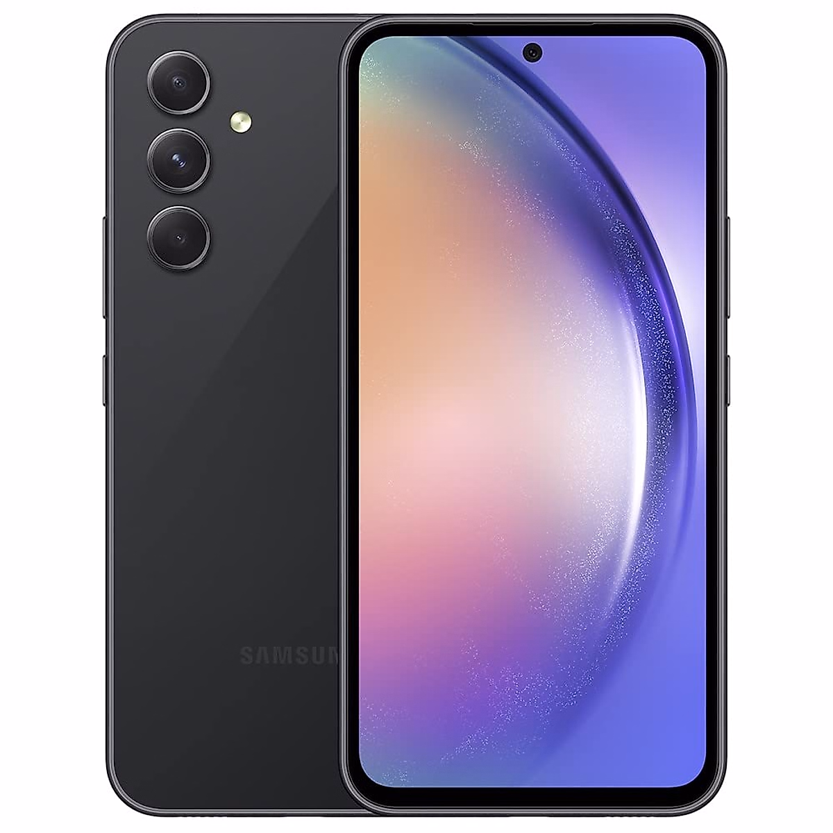 SAMSUNG Galaxy A54 5G | 128GB | 6.4” Fluid Display Screen | Hi Res Camera | 5,000 mAH huge Battery| US Version | 2023 Model | Unlocked Android Smartphone | Awesome Black (Renewed)