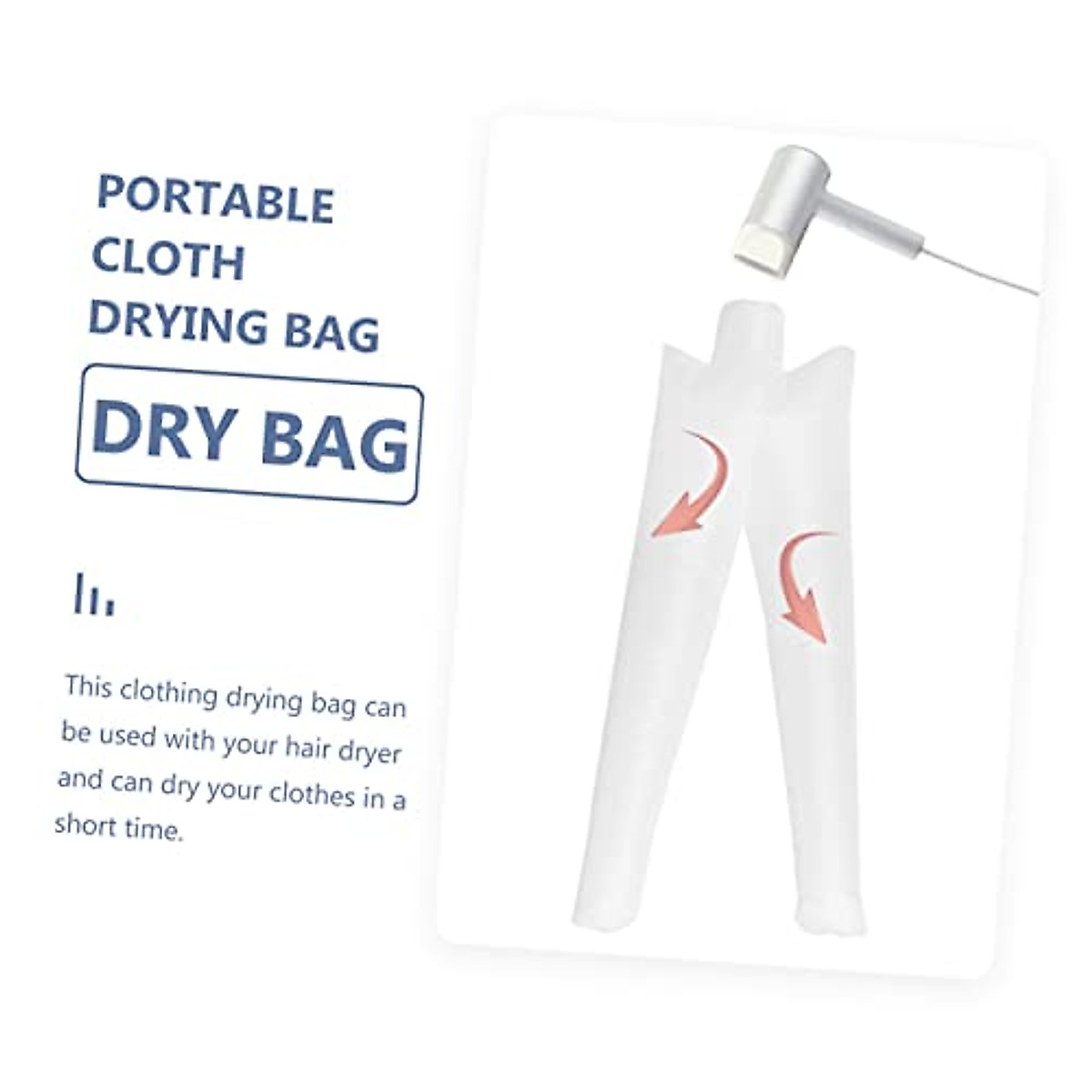Housoutil 1 Set Dry Clothes Bag Portable Dryers Portable Laundry Dryer Laundry Drying Bag Clothes Air Dryer Fast Drying Bag Portable Drying Bag Household Cloth Dry Bag Trousers Drying Bag