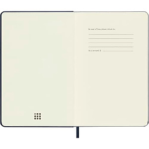 Moleskine Classic Notebook, Hard Cover, Medium (4.5" x 7") Ruled/Lined, Sapphire Blue, 208 Pages