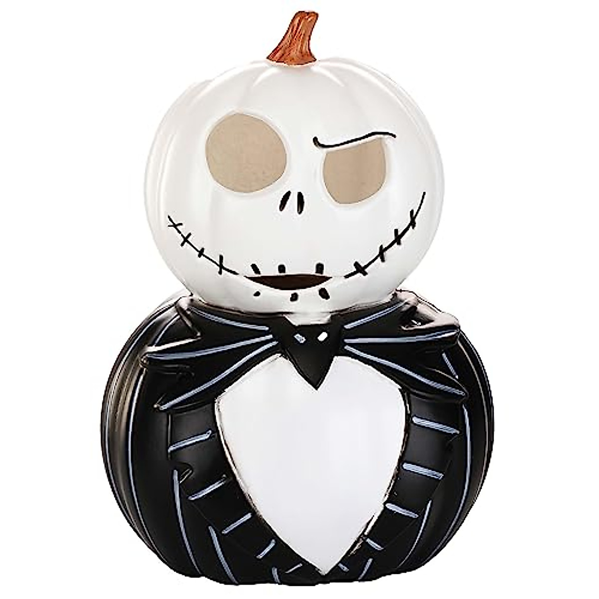 Seasons 8.25" Jack Skeleton Light Up Pumpkin Halloween Decoration, Standard