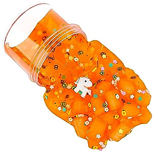 DAHIOQHAJ 4 Pack Jelly Cube Crunchy Slime Kit, Premade Jelly Clear Crunchy Slime for Girls & Boys, Super Soft Non-Sticky Cute Sludge Toy, Party Favor for Kids