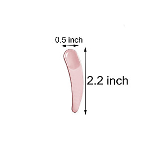Mini Makeup Mask Spatula Multi-colored Disposable Curved Cosmetic Spatula Scoop 100 Pcs.