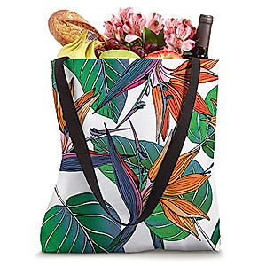 Strelitzia Bird Of Paradise Flower Hawaiian Tropical Flowers Tote Bag