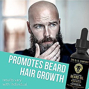 Beard Oil for Men - Beard Conditioner is a Softener for Coarse Dry Beards - Supports Natural Growth - Enhanced with Black Seed Oil - Eliminates Dandruff - Regal Vanilla Scented - The B.I.G. Company