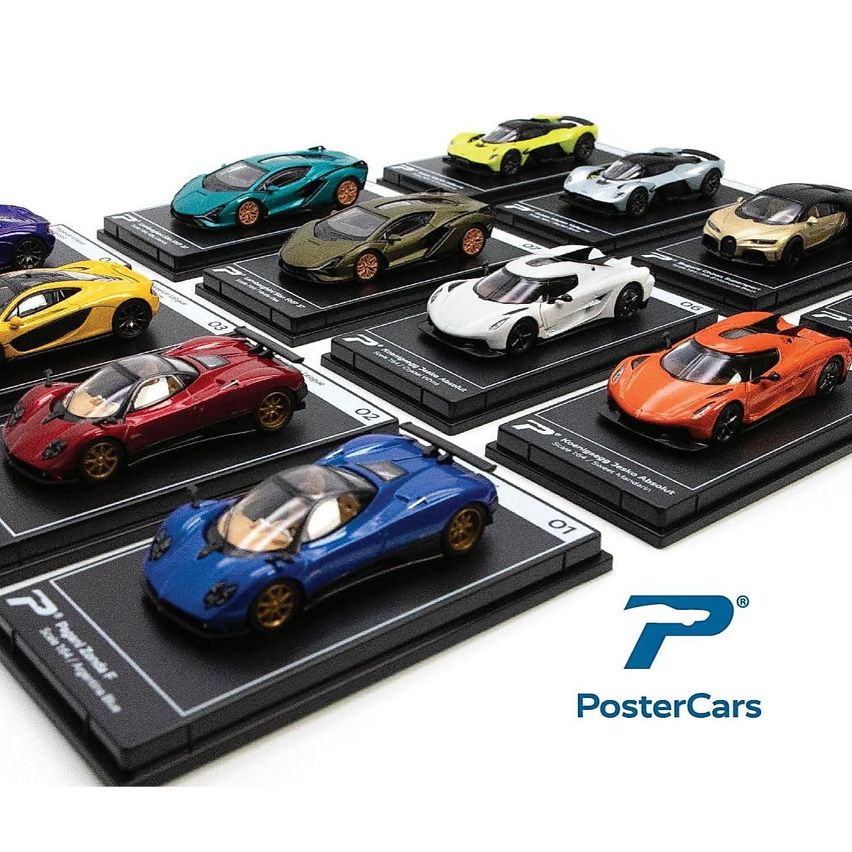 PosterCars 1:64 Scale Lamborghini Sian FKP 37 Verde GEA Hypercar League Collection No.7