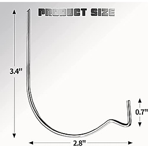 40 Pieces Picture Hangers Super Hooks, PinCute Hercules Hooks Drywall Picture Hanging Hooks Holds Up to 100lbs No Tools Need, Hang Art, Clocks, Frames or Planters