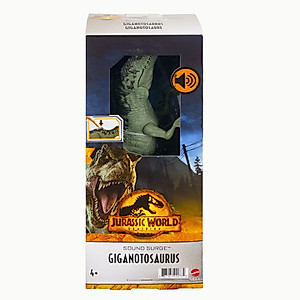 Jurassic World 12-in Dinosaur Figure, Strike & Chomp Action, Sounds, Movable Joints, Great Gift for Ages 4 Years Old & Up