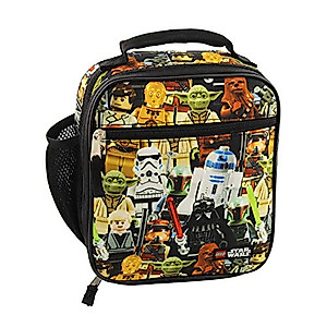 LEGO Star Wars Meal Holder, Boy's Girl's Adult Soft Insulated School Lunch Box (One Size, Lego Star Wars)