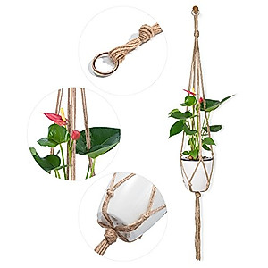 Plant Hangers Indoor Macrame Hanging Planter Holder 6 Pack, 3 Sizes