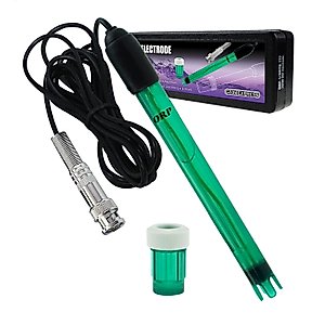 ORP Redox Electrode, BNC Type Connector Replacement Probe for Tester Meter Monitor Controller Oxidation Reduction Potential Check, 14cm Long 1.2cm Diameter 300cm Extra Long Cable