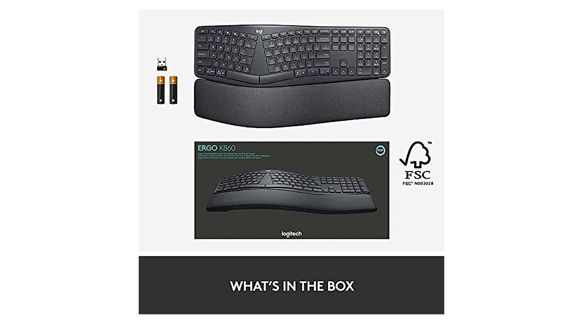 Logitech ERGO K860: Ergonomic Wireless Keyboard for Comfort