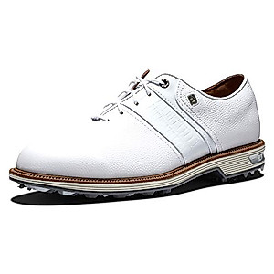 FootJoy Men's Premiere Series-Packard Golf Shoe, White/White, 9.5