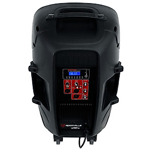 Rockville (2) BPA15 15" Professional Powered 800 Watt DJ PA Speakers w Bluetooth