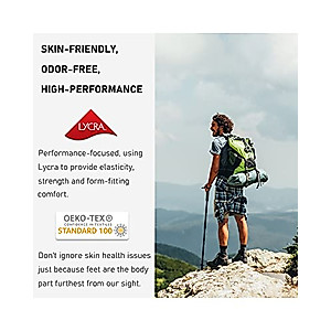 SITOISBE Cushioned Compression Unisex Mid-crew Socks 4-Pack, X-Large, Black Gray Blue White