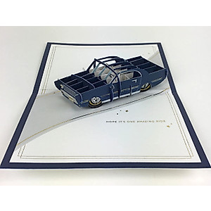 Hallmark Signature Paper Wonder Pop Up Birthday Card (Classic Car, Amazing Ride)