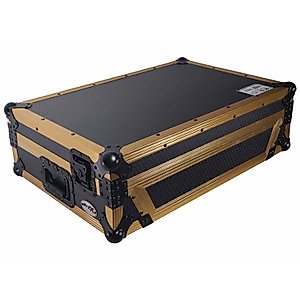 ProX ATA Flight Style Road Case for RANE ONE DJ Controller with Laptop Shelf and Wheels - High-Density Protective Foam for Interior Support - Finish on Laminated 3/8" Plywood - XS-RANE ONE WLT FGLD