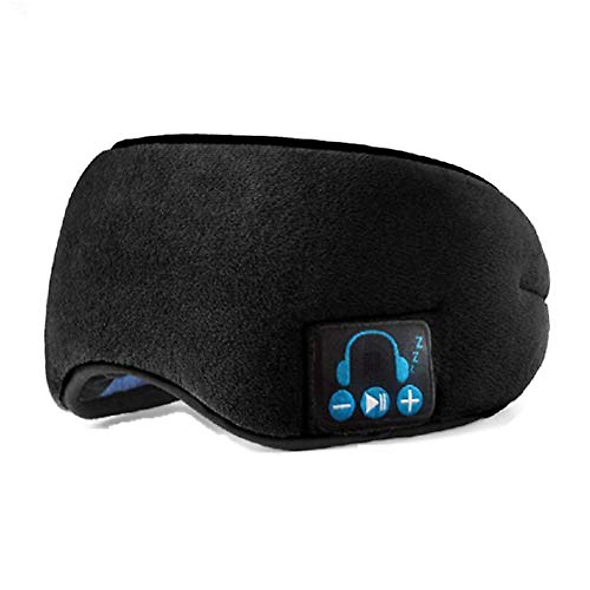 Wireless Sleep Eye Mask with Bluetooth Headphones Sleeping Headphones Soft Cotton Music Headsets Sleep Eye Shades Built-in Speakers Microphone Handsfree Adjustable Strap Washable for Women Men Gift