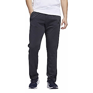 adidas Mens Midweight Essential Tricot Zip Track Pants (as1, Alpha, l, Regular, Regular, Carbon/Black)