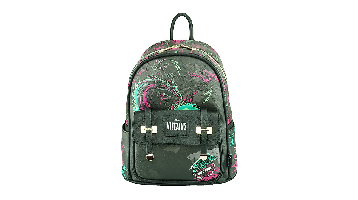 Disney Maleficent Mini Backpack - Stylish Vegan Leather Bag