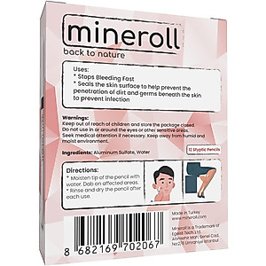 Styptic Pencils Shave Accessories (12 Pencils) Stops Bleeding Fast for Shaving Nicks, Razor Cuts for Men & Women - Sanitary and Great for Barbers or Personal (1)