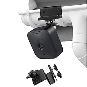 Wasserstein Weatherproof Gutter Mount with Universal Screw Adapter - Compatible with Blink Outdoor/Outdoor 4/XT/XT2 (1-Pack, Black)