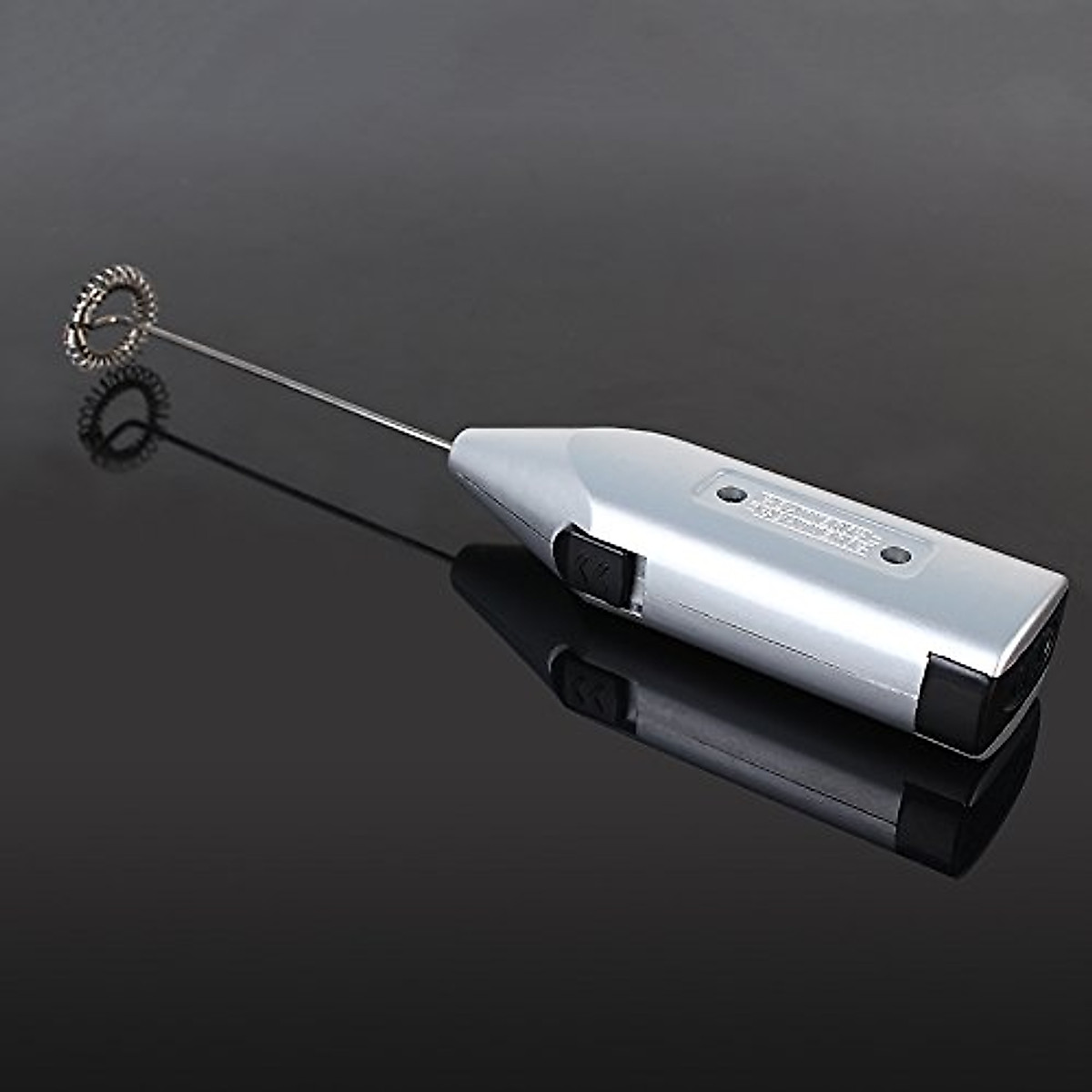 Egg Beater for Cooking, Kitchen Handheld Milk Frother, Immersion Hand Blender Electric Coffee Mixer Perfect for Frappe, Matcha, Chocolate, Milk Whisk Beater Blender with Brushed Stainless Steel Blades