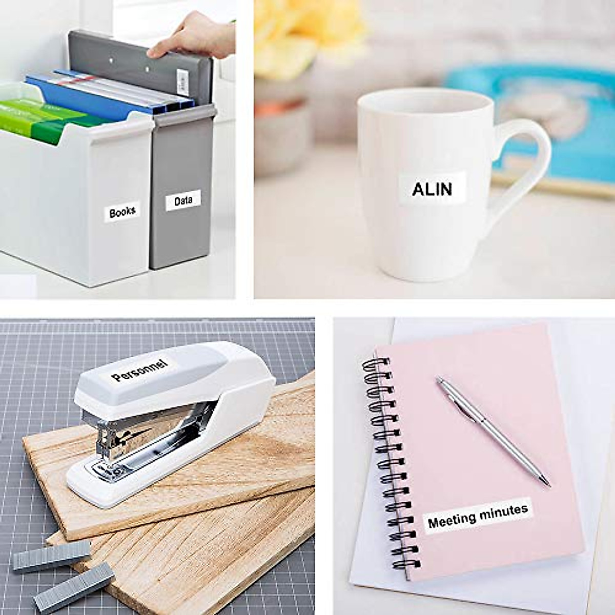 HOCALORT Label Tape Compatible with Brother Ptouch Label Maker Refills Tze241, Tz Tape 18mm Black on White Replacement for Brother P Touch Labeler Tape Use for Brother PT-D400AD PT-D600, 3-Pack