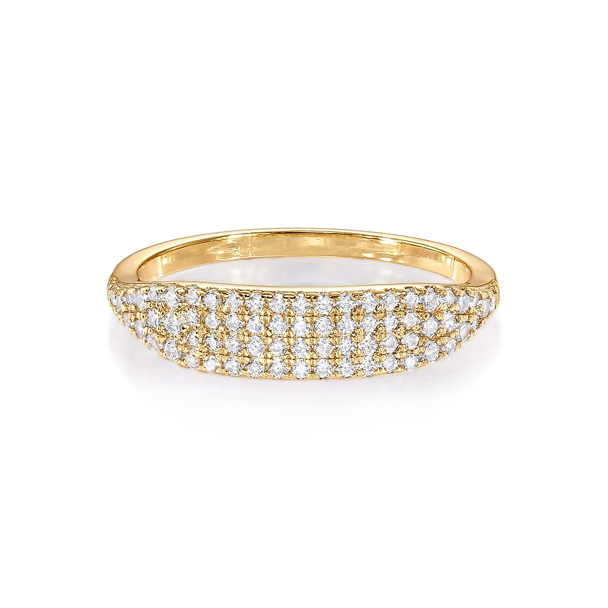 PAVOI 21C-R05 Stackable Ring (Yellow Gold, 9)