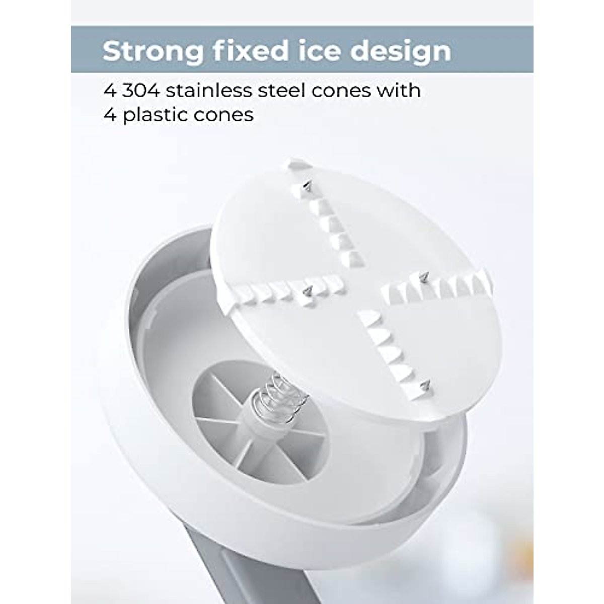 Ice Shaver Portable Ice Crusher with Free Ice Cube Trays