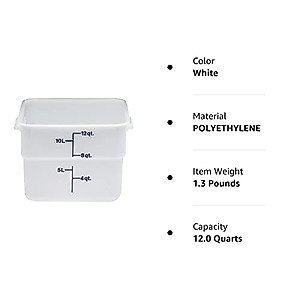 CamSquare Food Container 12 Quart White