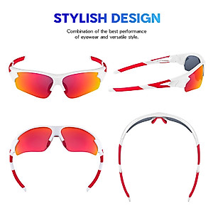 Bea·CooL Polarized Sports Sunglasses for Men Women Youth Baseball Fishing Cycling Running Golf Motorcycle Tac Glasses UV400