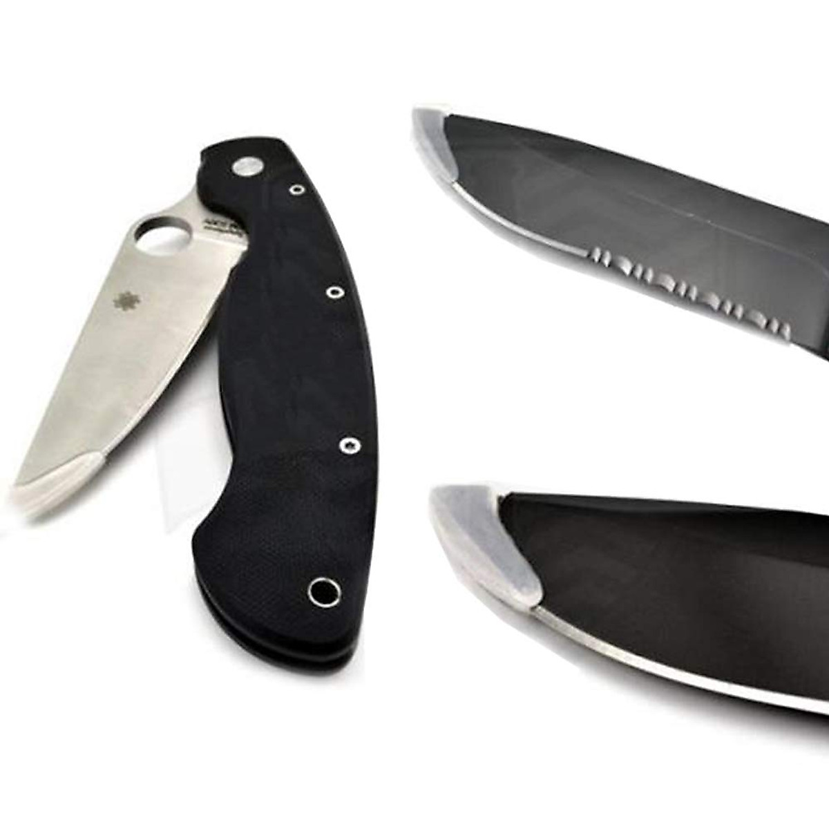 Magic&shell Knife Tip Protector 100PCS Transparent Plastic Knife Blade Tip Sleeves Knife Tip Guard Knife Tip Covers