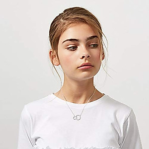 IEFLIFE Best Friend Necklace Friendship Gifts, Best Friend Necklaces BFF Gifts Two Circle Necklace Gifts for Best Friend Woman BFF Necklace Friendship Gifts for Women