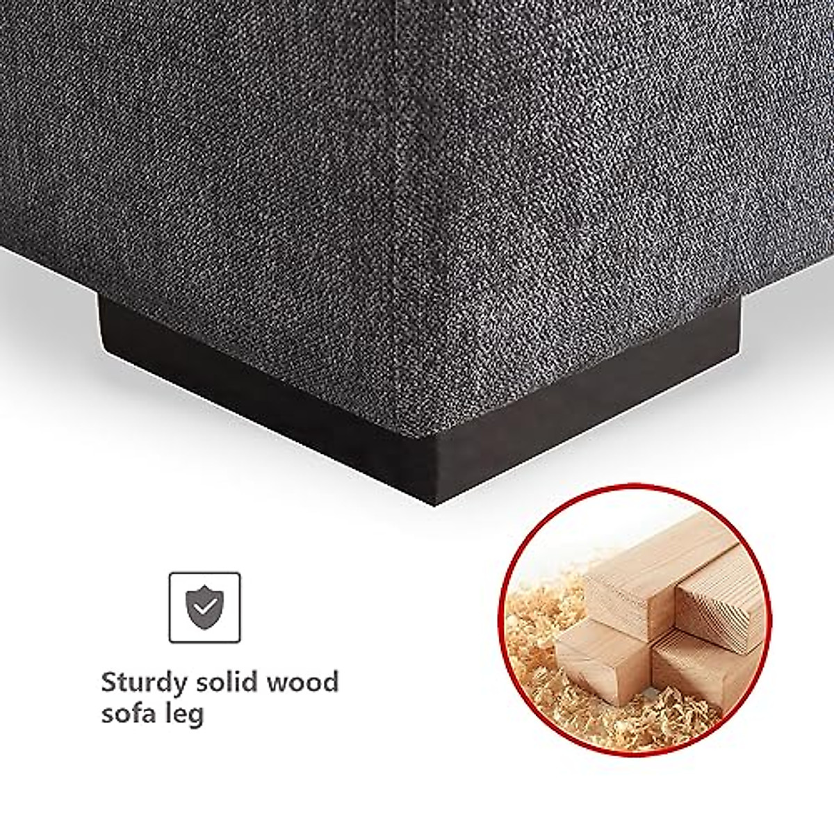 Free Combination Modular Sectional Sofa with Movable Ottoman, U Shaped Down Filled Upholstery Corner Couch with Pillow Backs, Comfy Convertible Cloud Sofa&Couch Bed for Living Room Furniture Sets