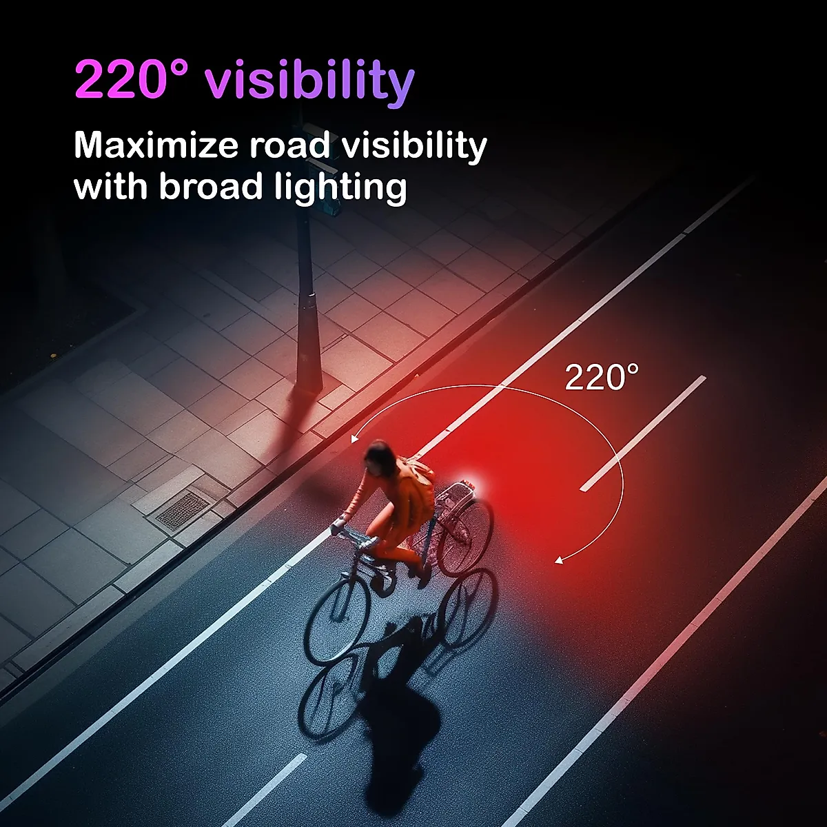 BikeSpark Auto-Sensing Rear Light G4R, USB Rechargeable, 240HRs, Precise Brake Sensing for Cargo Rack, Large Reflector, 50/80mm Screw Mounted, Easy Release, Made in Taiwan