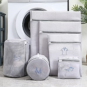 TFCFL 6 Pack Laundry Wash Bag Durable Mesh Wash Laundry Bag Blouse Hosiery Stocking