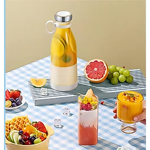 blender portable,fresh juice blender,personal blender (350ml, Deluxe (white))