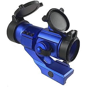 Ahlmanstr Micro Rifle Scope 1x30 35mm Green and Red Dot Sight with Cantilever Mount for Hunting Aluminum 6063 Reflex Optic Sight Blue Color