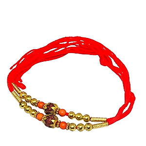 JAGMOR Set of 2 Big Rudraksha Rakhi | Bhaiya Bhabhi Rakhi Set | rakhi bracelet | rakhi for bhai | Rakhi for Brother | Indian Rakhi | rakhi for boy | Indian Rakhee | Designer Rakhi