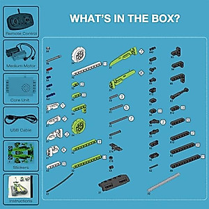 BIRANCO. Remote Control Tracked 3in1 Stunt Racer Building Kit - RC Car STEM Construction Toy, Gift Idea for Kids, Boys and Girls Ages 8-12 Year Old (353 Pcs)