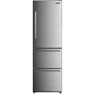 Galanz GLR12BS2K16 Bottom Mount Freezer Refrigerator, Three Doors Fridge, 12.3 Cu.Ft, Stainless Steel