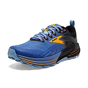 Brooks Women's Cascadia 16 Trail Running Shoe - Blue/Black/Yellow - 8.5 Medium