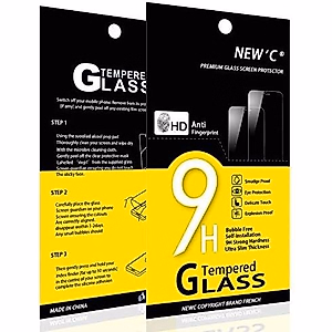 NEW'C 3 Pack Designed for Xiaomi Mi 9T, Mi 9T Pro Screen Protector Tempered Glass, Case Friendly Anti Scratch Bubble Free Ultra Resistant