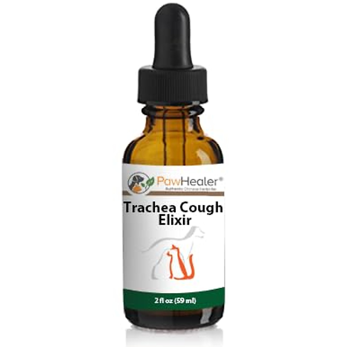 Trachea Cough Elixir - 2 fl oz - for Cats & Dogs (Picky Eaters) - Dry Hacking Cough