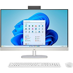 HP 27 All-in-One Touch Desktop 2TB SSD 64GB RAM Win 11 PRO (Intel 13th gen with 10 cores and Turbo Boost to 4.60GHz, 2 TB SSD, 64 GB RAM, 27-inch FullHD Touchscreen) PC Computer Essential Pavilion
