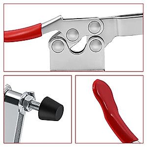 5pack Hold Down Toggle Clamps Woodworking,201B Clamps for Woodworking,Vertical Clamp,Cam Clamp Quick Release Toggle Clamp for CNC Hold Down Clamps,200Lbs Heavy Duty Toggle Clamp for T Track Cam Action