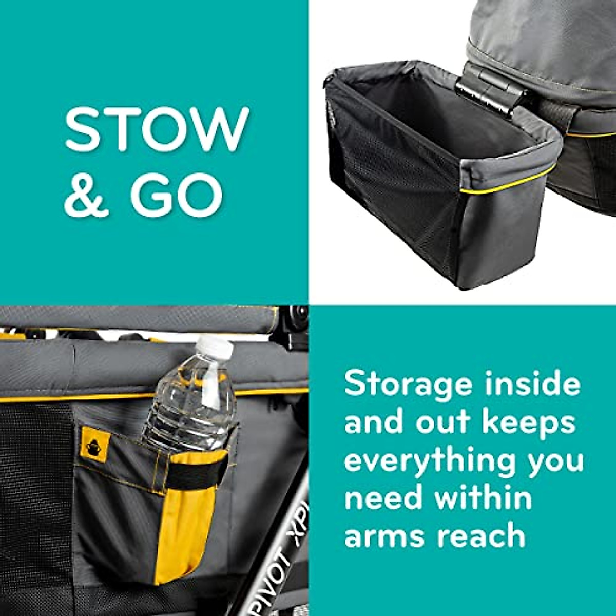 Evenflo Pivot Xplore All-Terrain Stroller Wagon , Adventurer , 45x27x39 Inch (Pack of 1)