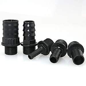 BAIRONG Nozzles Kit for Fountain Pump, Replacement Adapters 5 Sizes Plastic Nozzles for Aquarium, Fish Tank, Pond, Hydroponics, Statuary