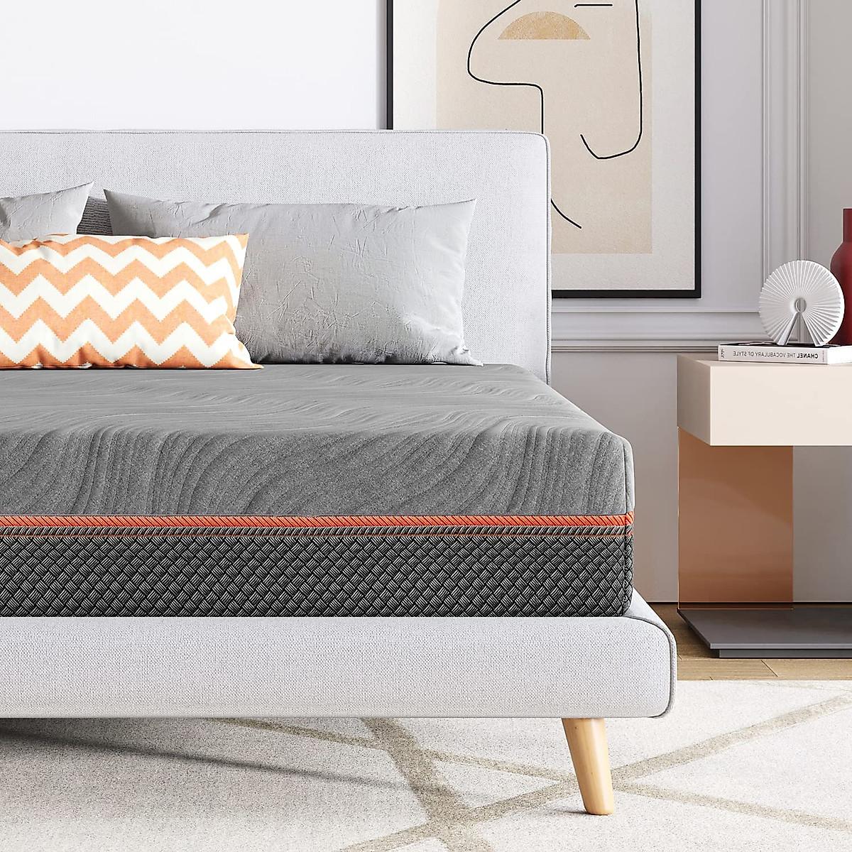 Sweetnight Queen Mattress in a Box, 10" Gel Infused Queen Memory Foam Mattress, Flippable Mattress with Three Firmnesses Levels, Queen Size Bed Mattress for Comfy Sleep and Balance Support